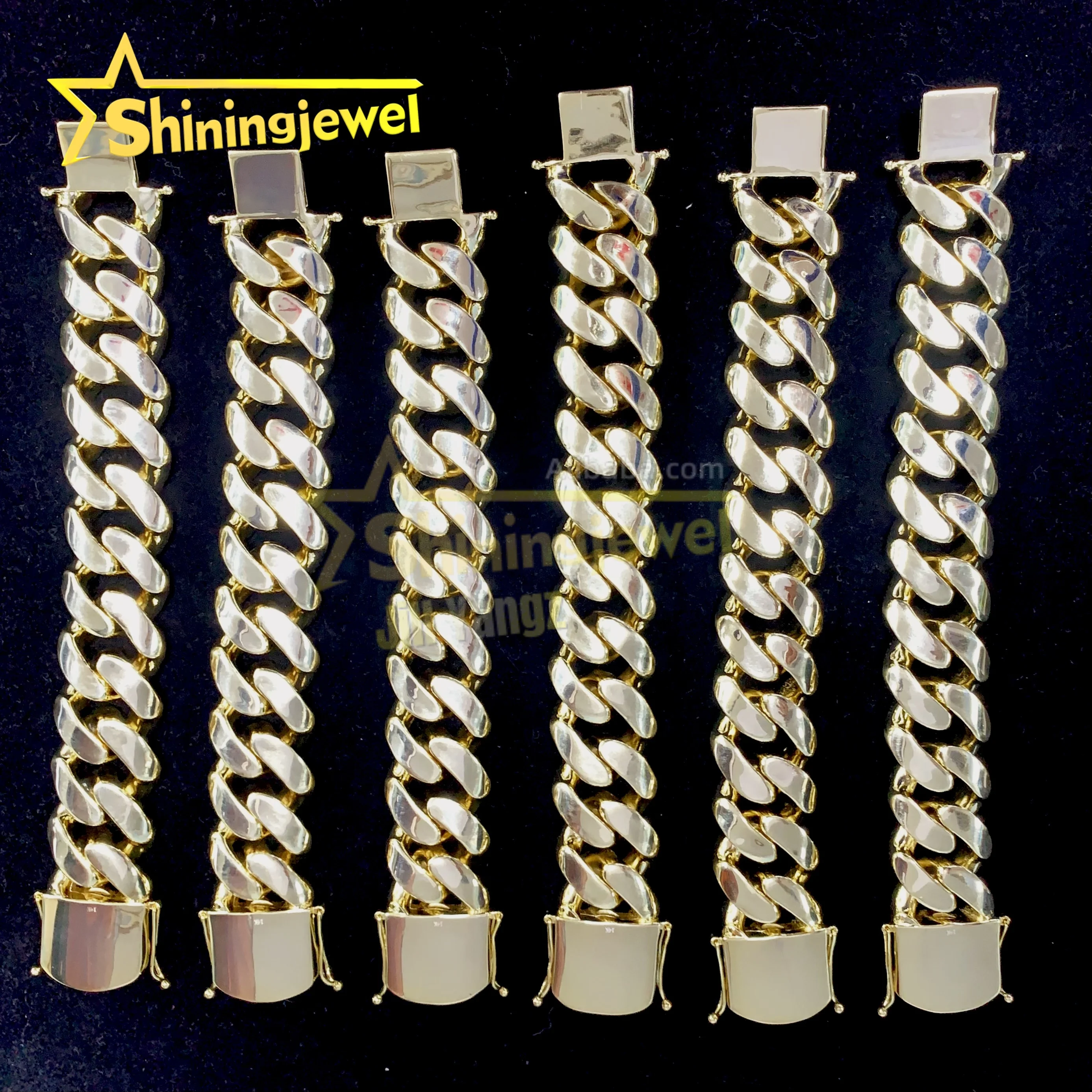 Super Thick Heavy BIG Chunky Chain 18k Gold Plated Necklace