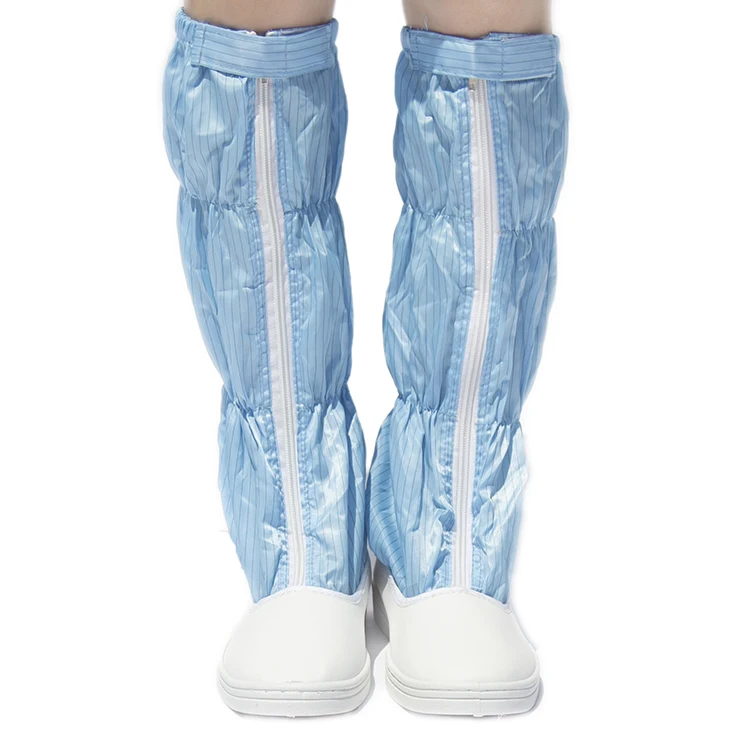 Reusable Waterproof Pu Leather Pvc Sole Clean Room Antistatic Shoes ...