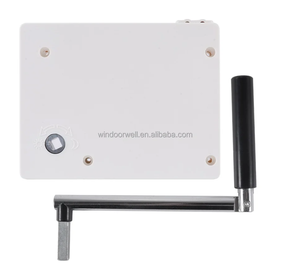 Roller Shutter White Winder Box - Modern Manual Solution