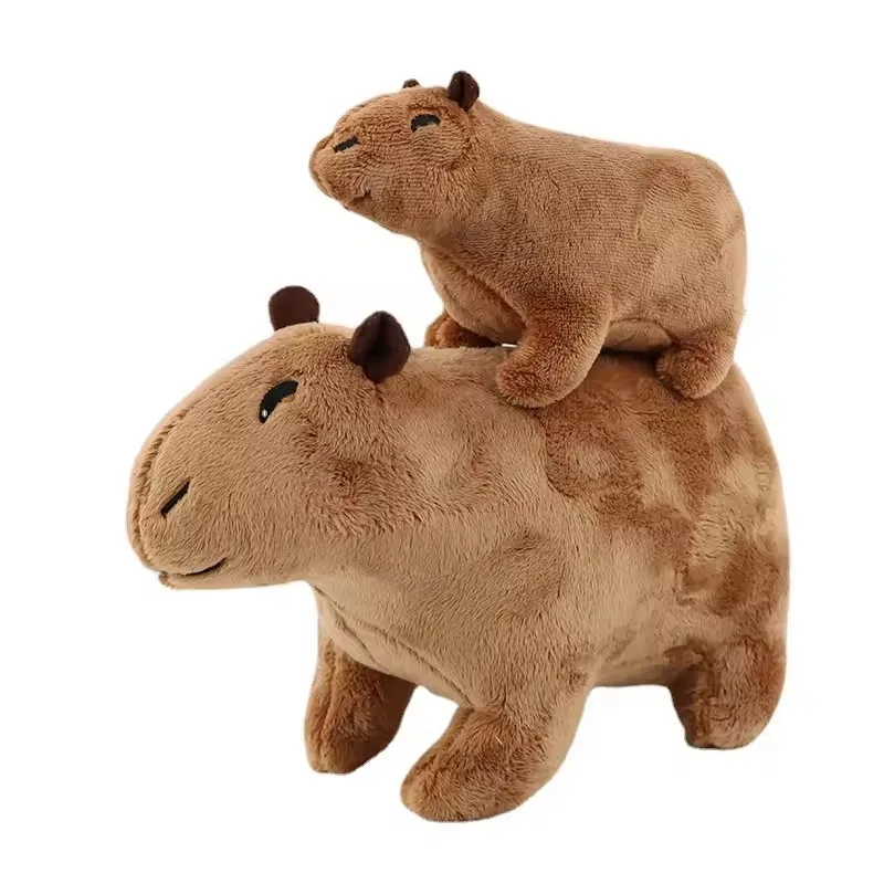 Capybara Multi-color Capybara Plush Toy Baby Mother Capypig Cute Animal ...