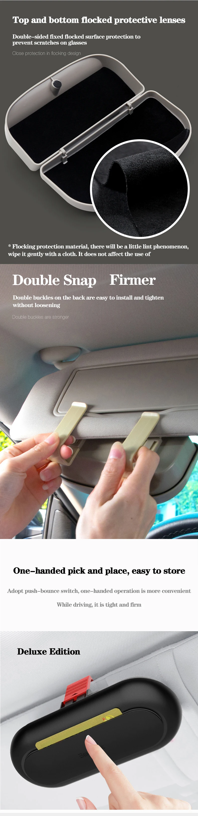 The Switch Adopts Magnet Adsorption Design,Car Interior Storage Box,Car ...