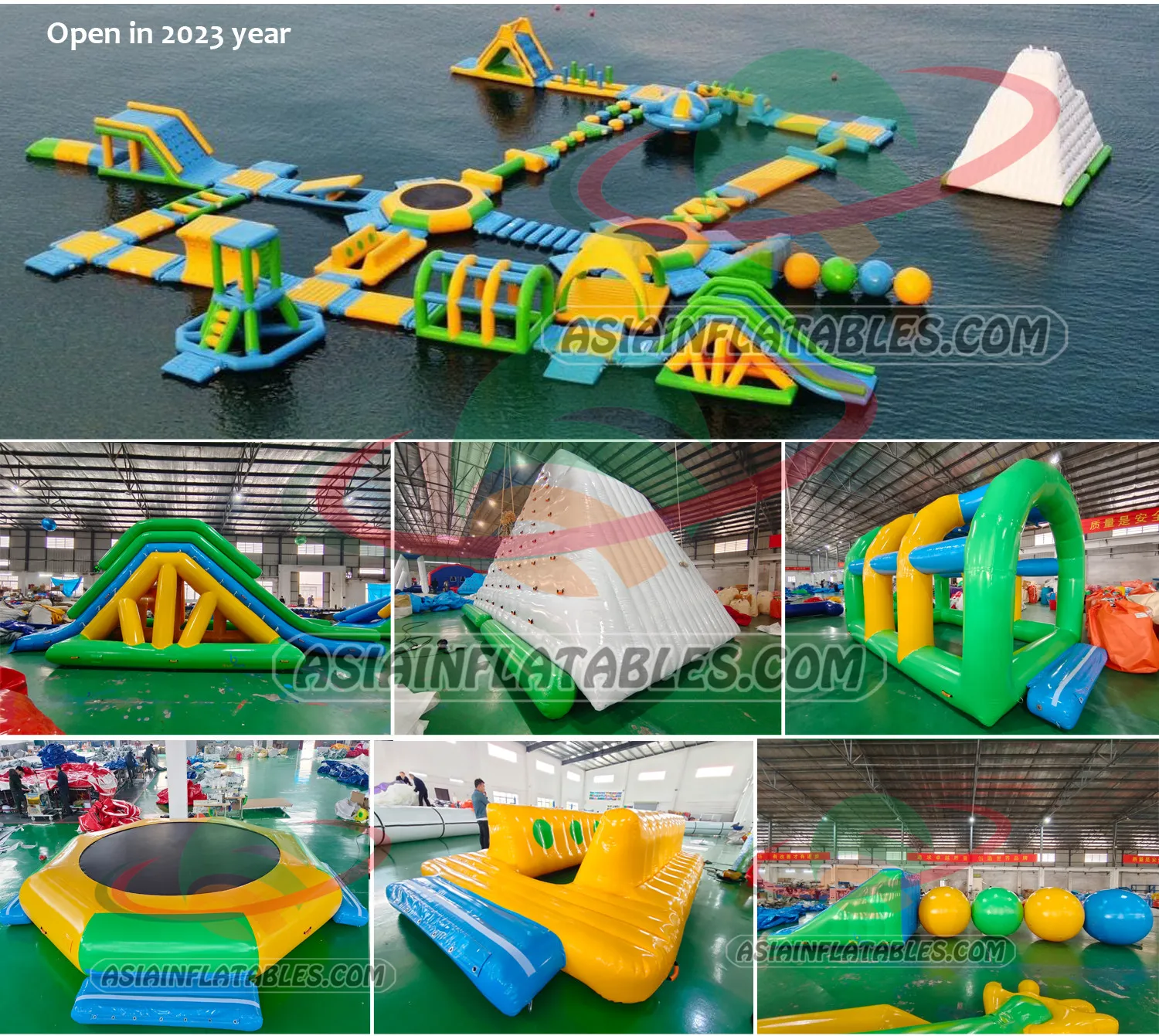 Big Size Aquapark Inflatable Water Park Floating Inflatable Wake Board ...