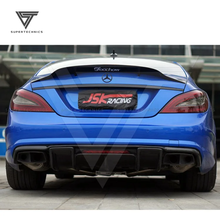Renntech Style Carbon Fiber Rear Diffuser For Mercedes Benz Cls-class ...