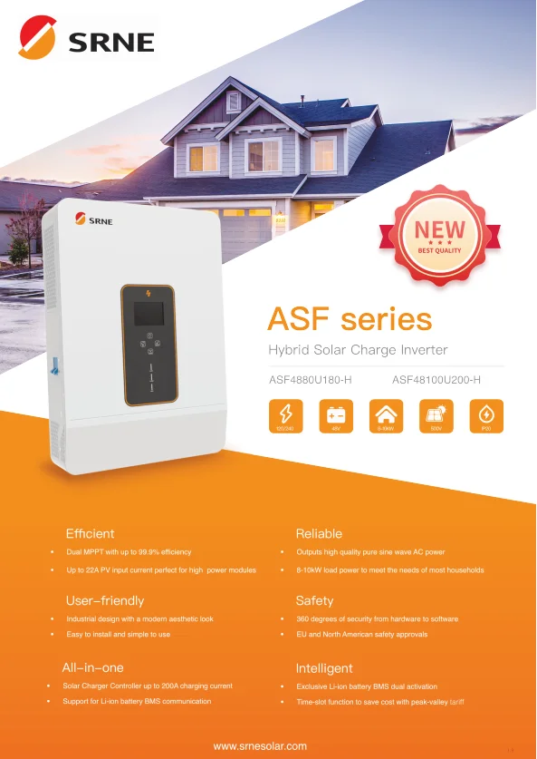 Srne Inverter Asf4880u180-h 8kw Single Phase Smart Hybrid Inverter For ...