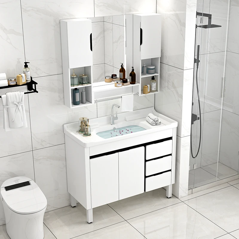 Cheap Modern Toilet Bathroom Vanity Single Sink Bathroom Cabinets ...