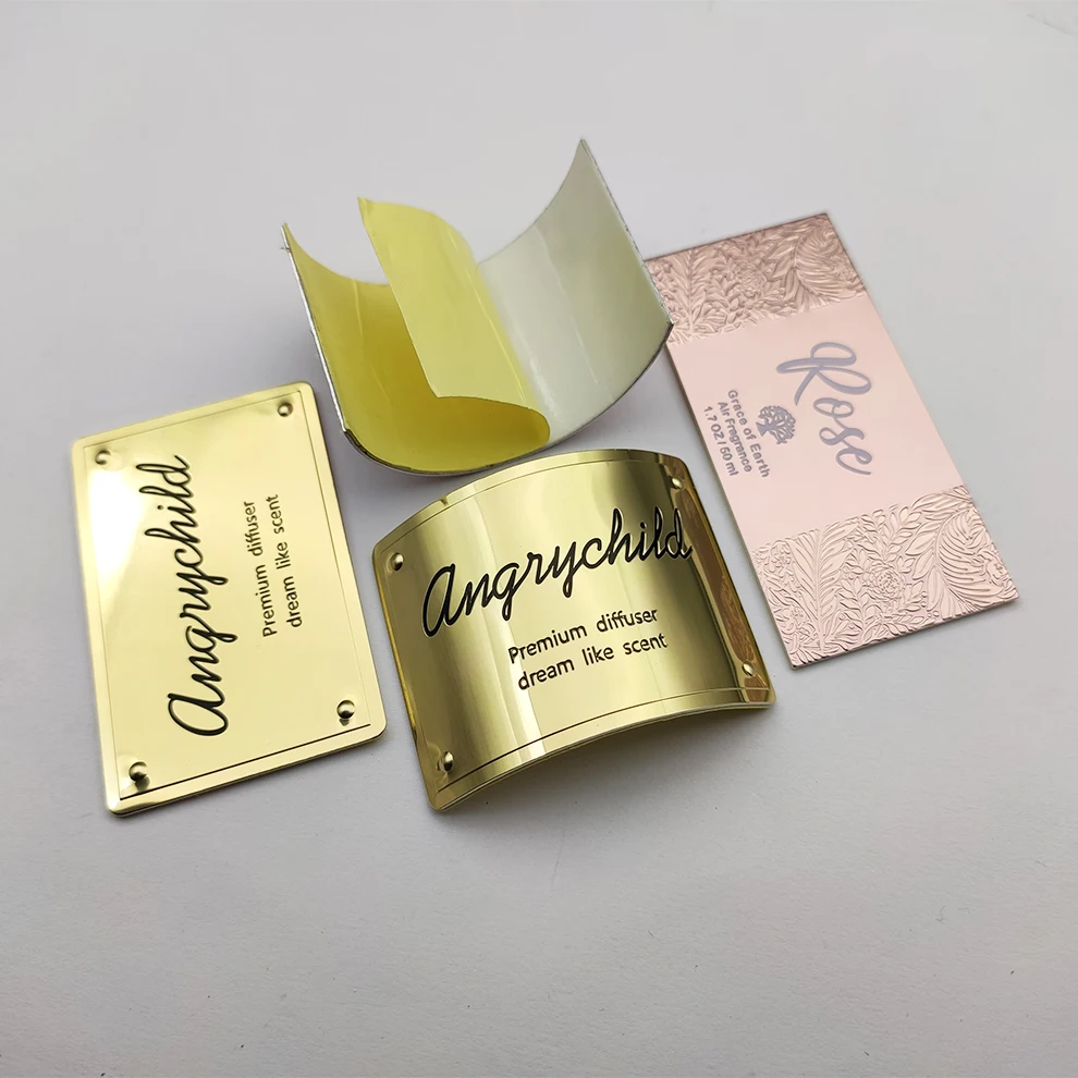 Custom 3d Metallic Labels For Packaging Luxury Candles Private Label ...