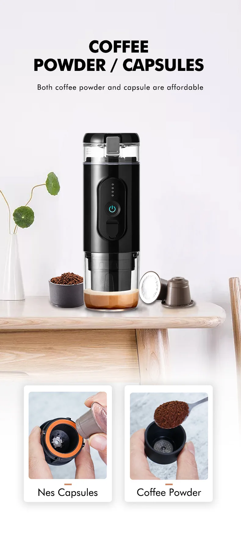 Wholesale Outln Outin Nano Portable Mini Electric Espresso Machine ...