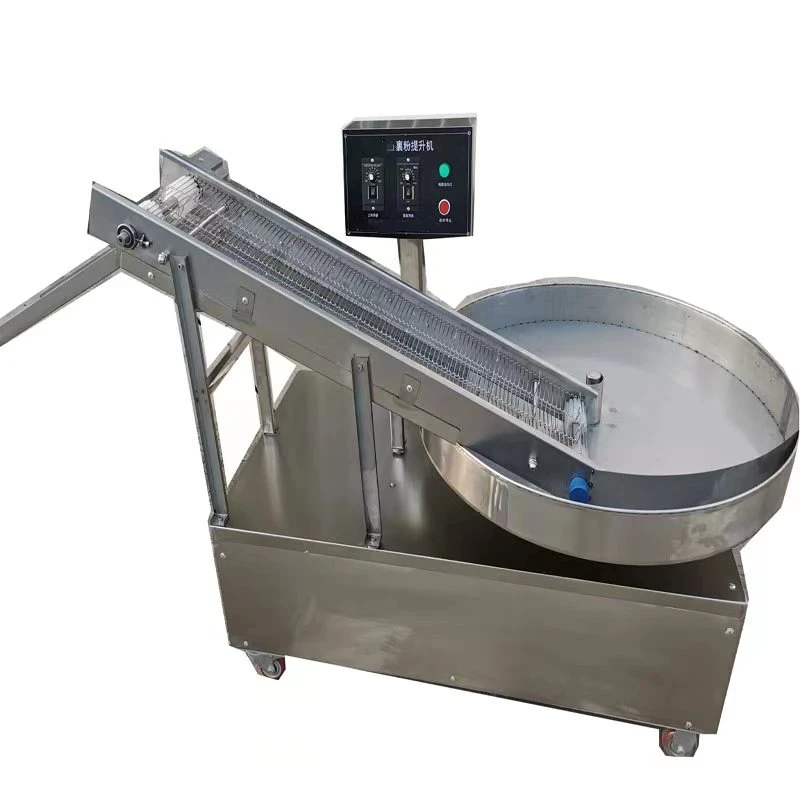Powder Flour Coating Machine Vegetable Shrimp Tempura Batter Coating ...