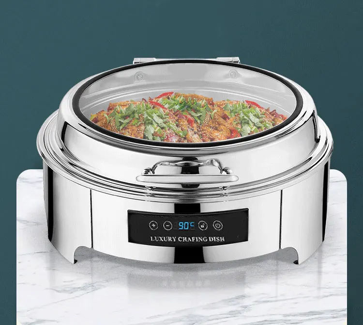 Luxury Rectangular Electrical Heating Buffet Food Warmer 9L Chafing ...