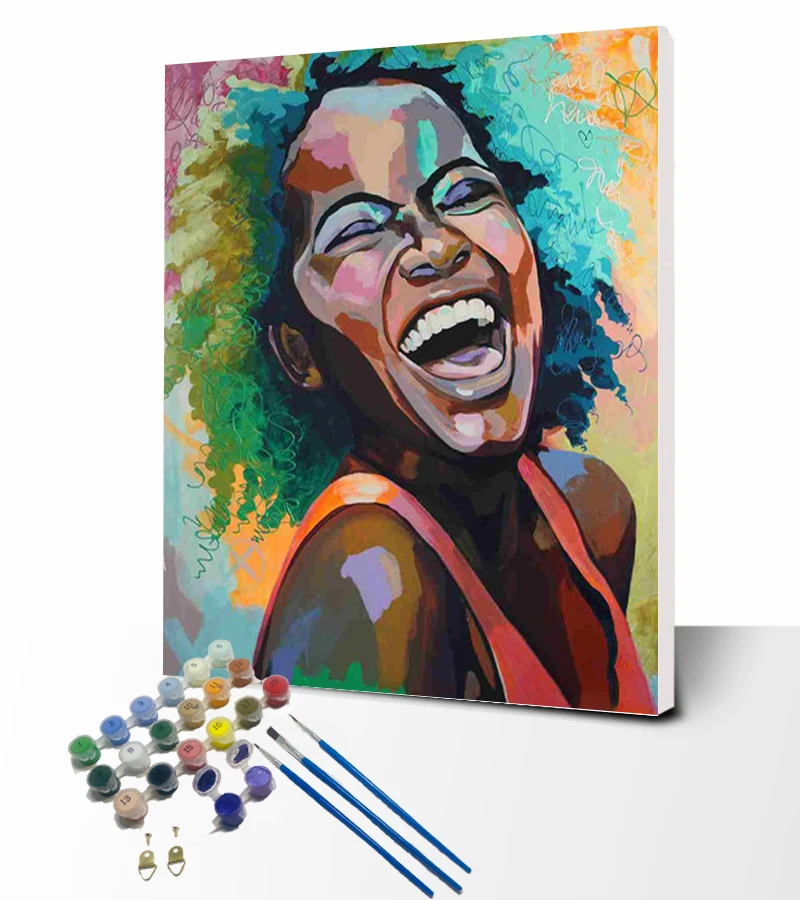 Colorwork Diy Canvas Painting Numbering Kits Oils Frame Acrylic Paint ...