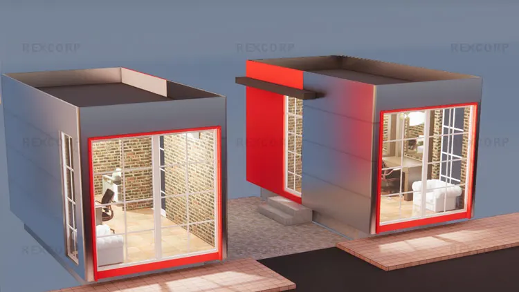 20ft Modular Container Salon - Portable Beauty Shop