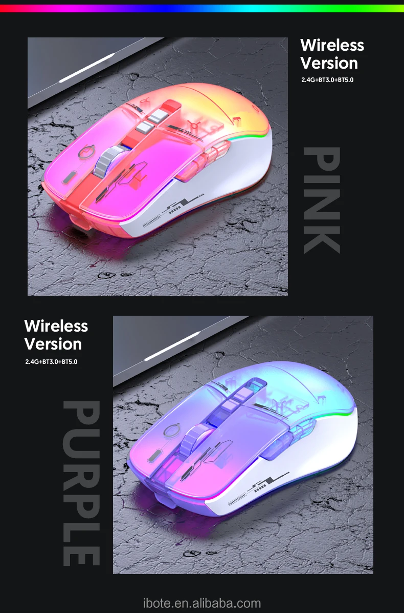 High-end Explosive Wired And Wireless 2.4g/bt5.0 Three-mode 7d Game ...