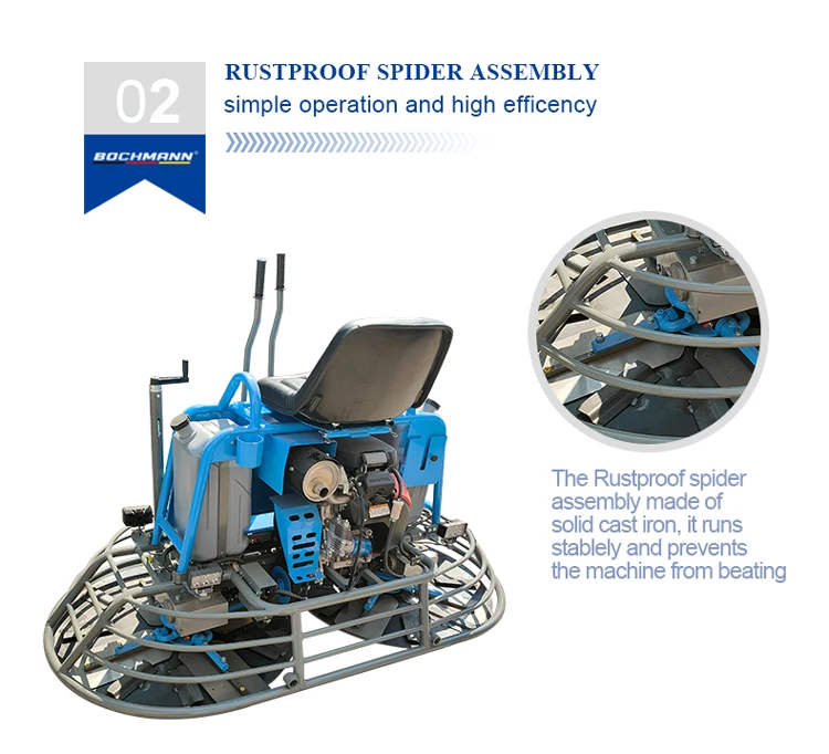 Heavy Type Power Trowel Engine Walk Behind Road Power Trowel Concrete ...