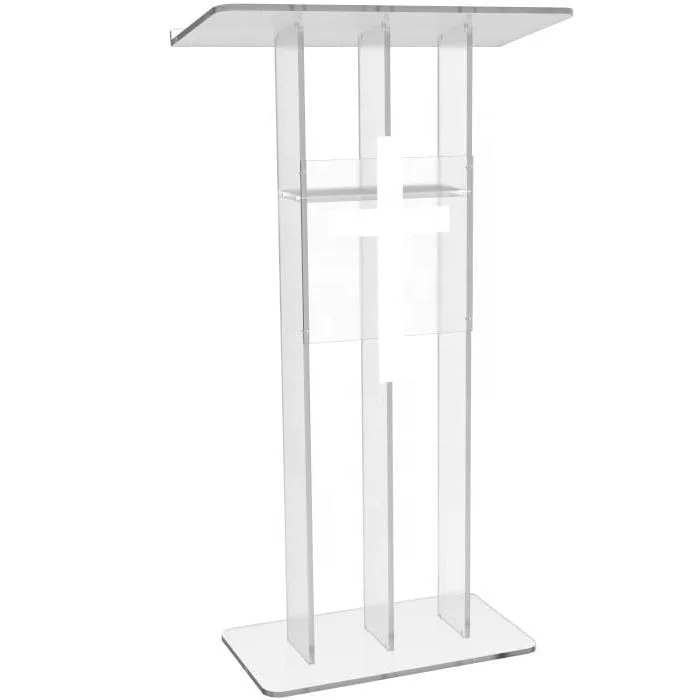 Acrylic Podiums for Church Plexiglass Lectern Transparent Pulpit with ...