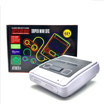 Mini Retro 8-bit Built-in 621 Dual Controller Hd Video Game Console ...