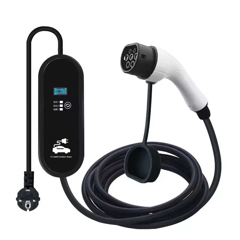 Portable Ev Charger Ac Type 2 Oem Silence 3.5kw 16a Evse Level 2 Type 2 ...