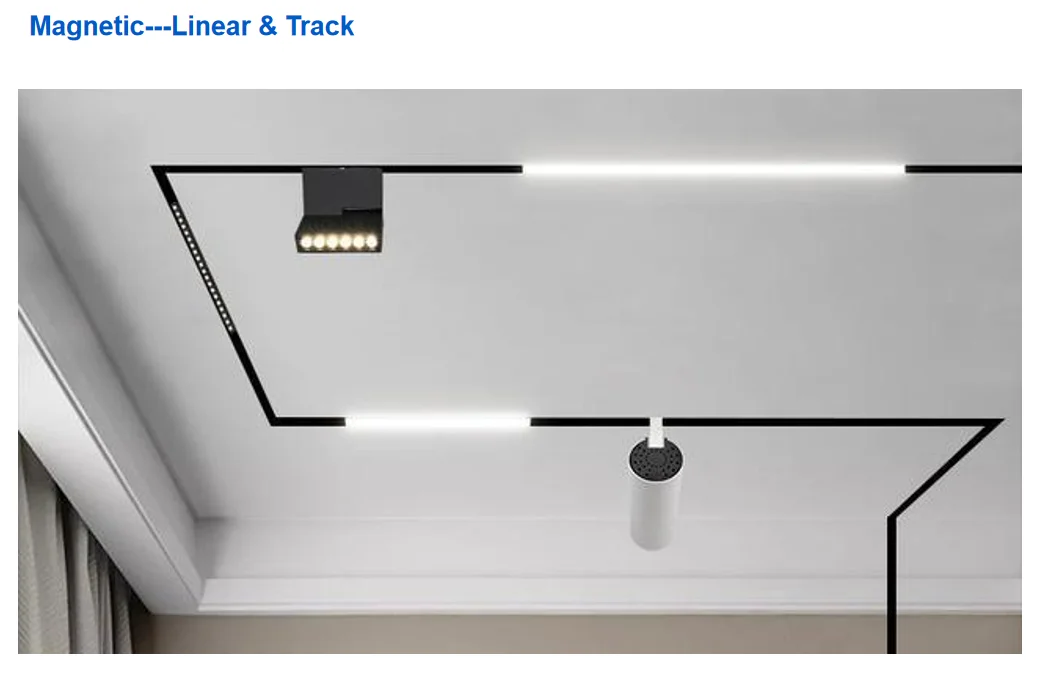Folding Grille Series Modern Design 48v Magnetic Track Light 12w 20w ...