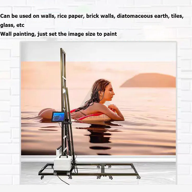 Vertical Wall Painting Machine Outdoor And Indoor Printer For Wall Hd ...