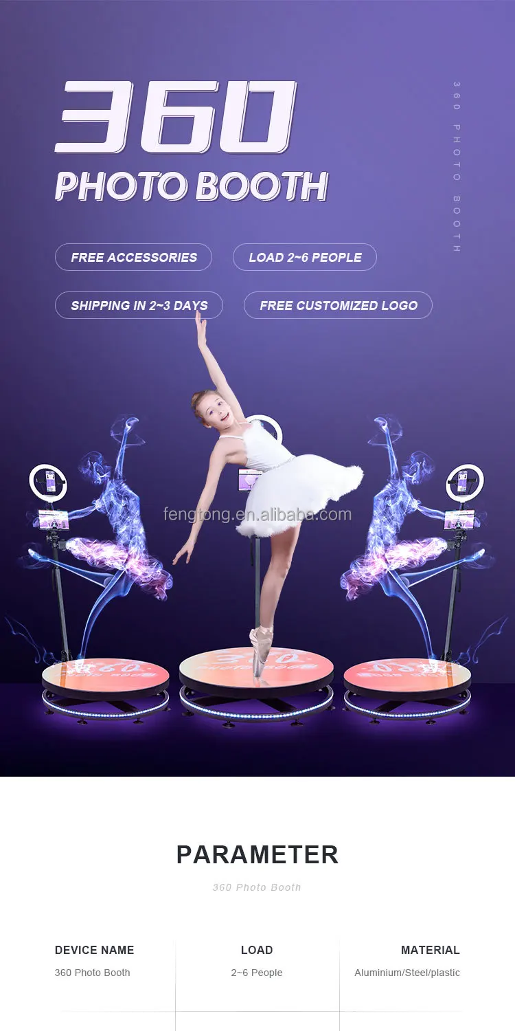 360 Photo Booth 360 Surround Shooting Stage Outdoor Live Photo Booth ...