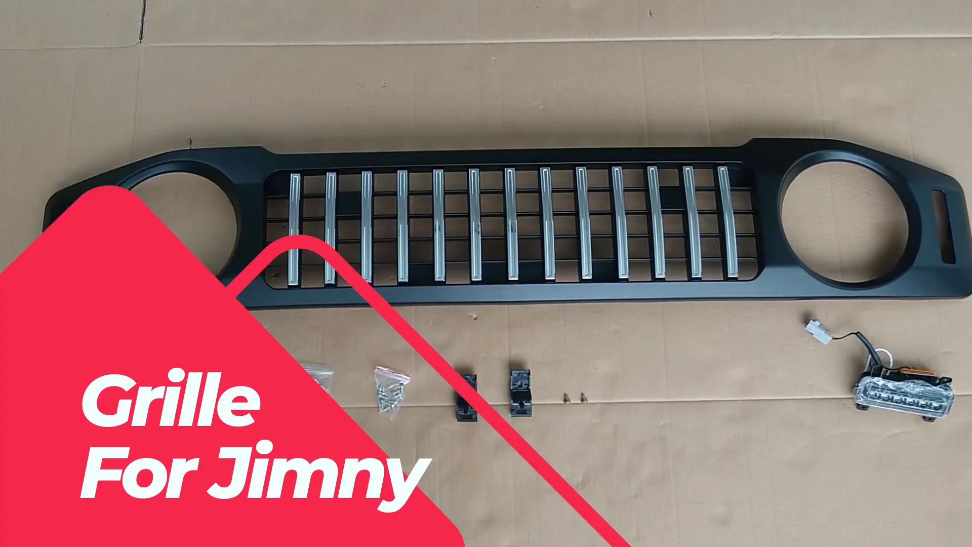 Front Grille With Side Led Lights Grill For Suzuki Jimny Jb64/jb74 2018 ...