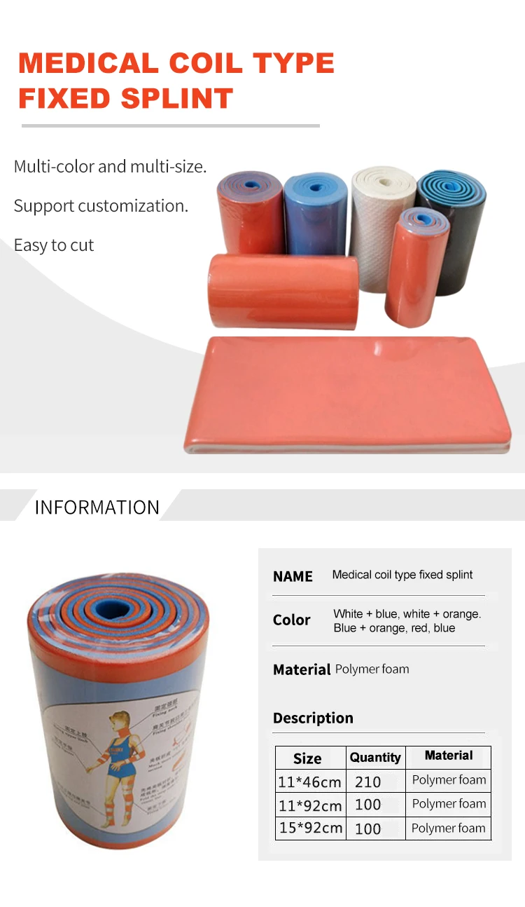 First Aid Medical Splint Roll First Aid Waterproof Splint Sprain Leg ...