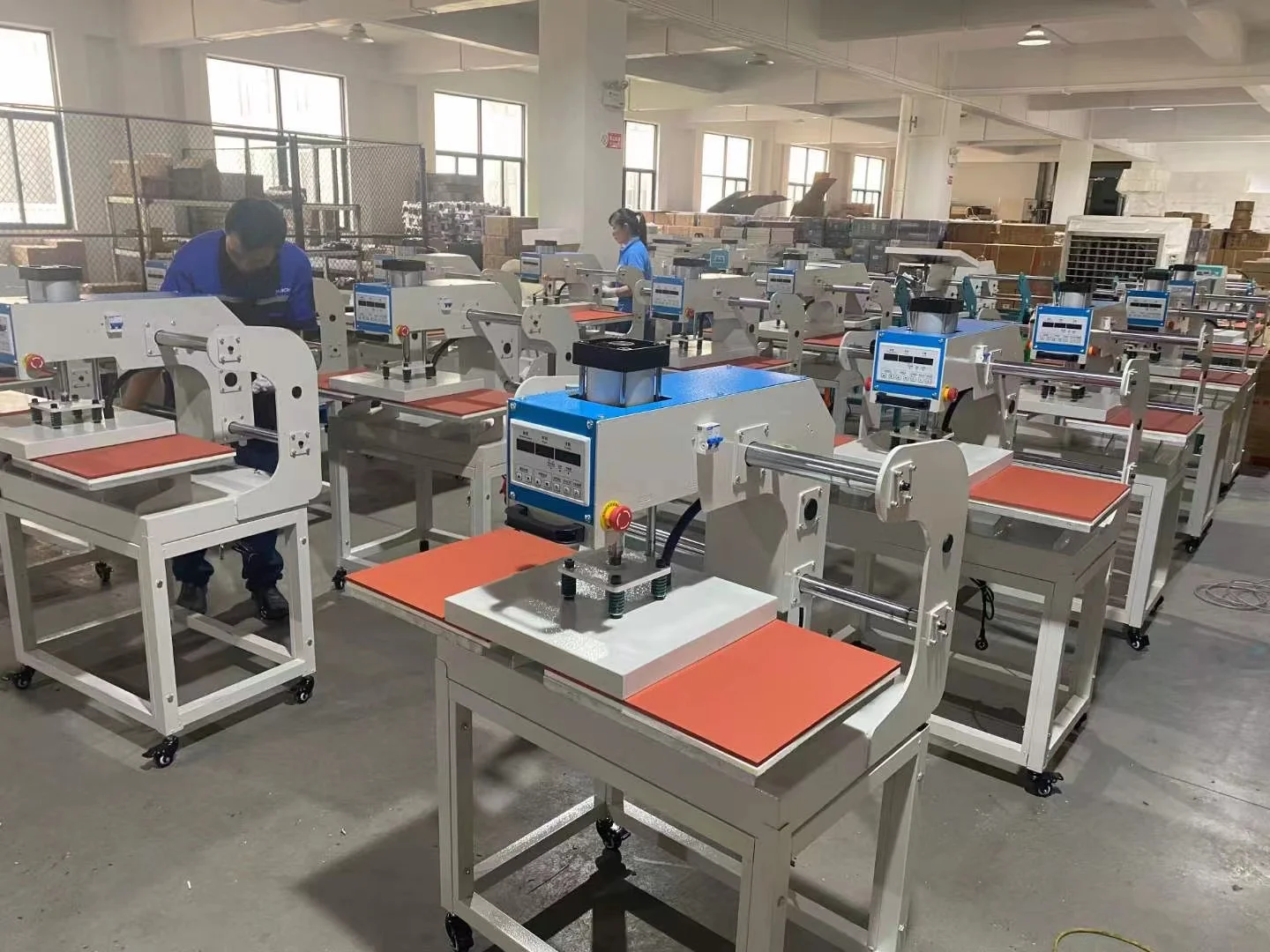 Pneumatic Shuttle Laser Alignment Dual Platens Heat Press