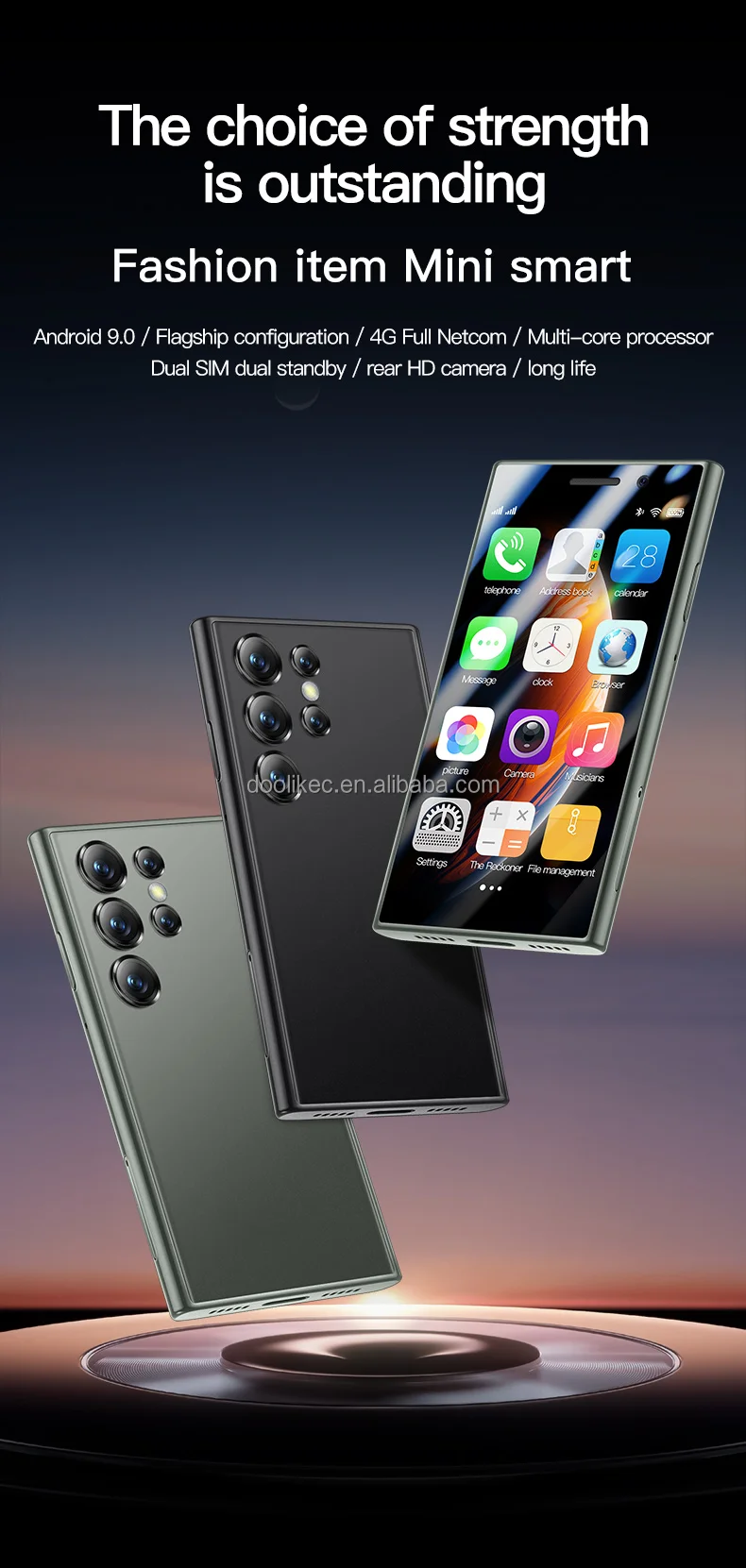 Mini Touch Screen Mobile Phone - Fashion & Function