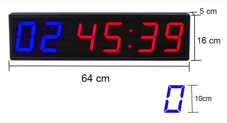 CHEETIE CP019 LED Digital Gym Timer - Programmable & Wall Mounted