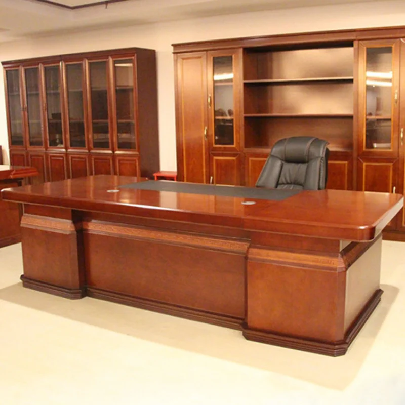 Large High Tech Executive Office Desk - Antique & Luxury