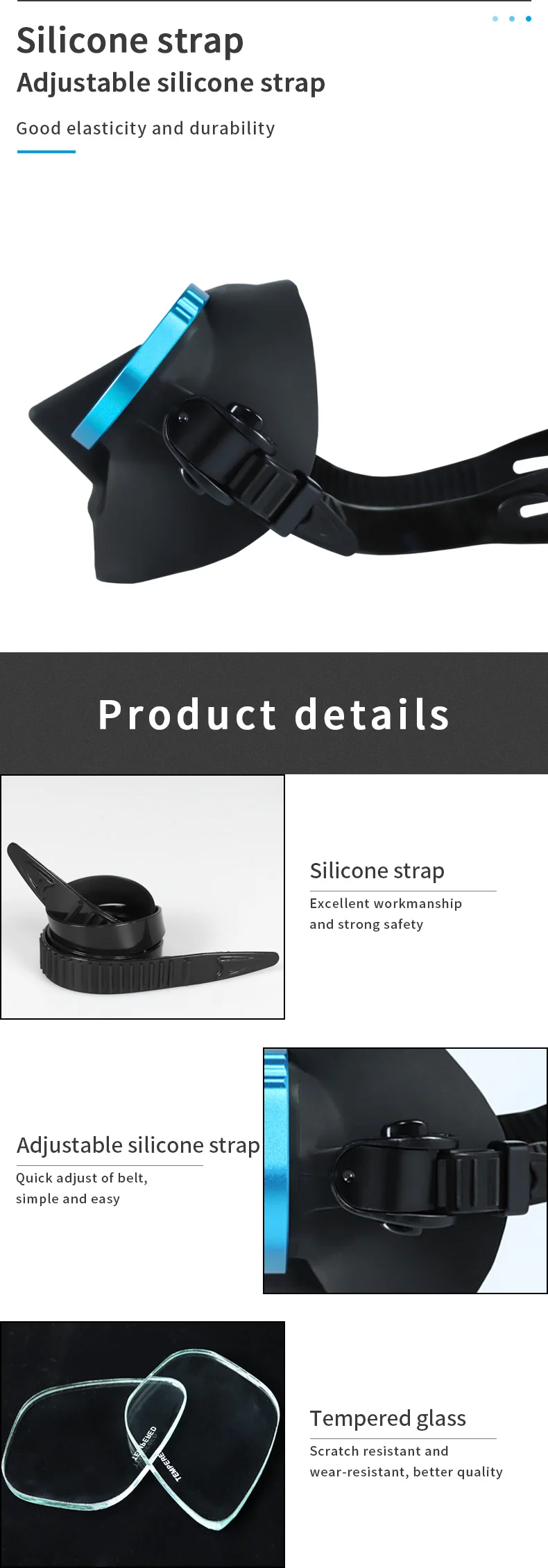 Metal Frame Whole Freediving Mask Low Volume Scuba Diving Equipment ...