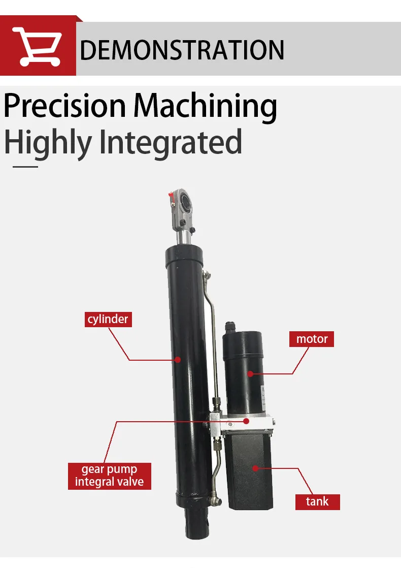 4 Pole Motor Hydraulic Push Rod - 5T Top Force Automation
