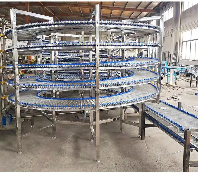 Customized Stainless Steel Spiral Quick Freezing Equipment For Spiral ...