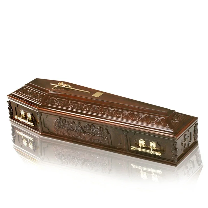 European Style Wooden Casket Solid Popular Caskets Wholesale Solid Oak ...