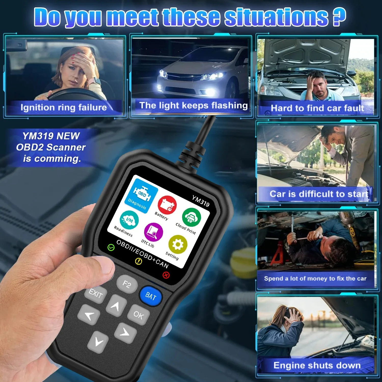 Lancol Handheld Car OBD2 Scanner - Essential Vehicle Diagnostic Tool