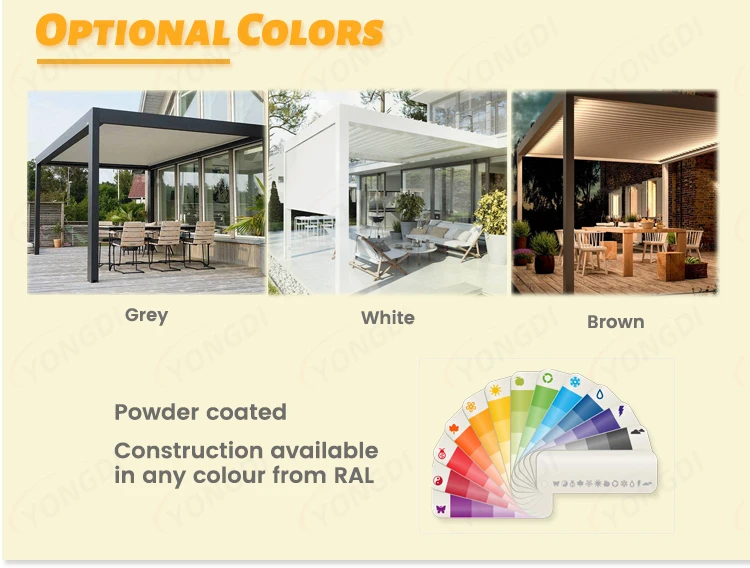 Modular 20ft 40ft Container House with Sun Shade Pergola