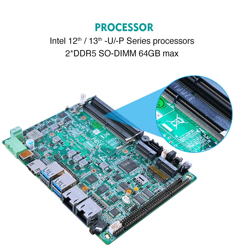 I3 Processor Dual Ddr5 Computer Motherboard 5g Module Rj45 Network ...
