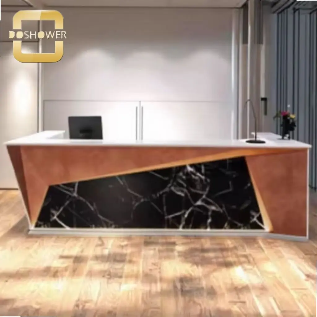 Reception desk counter guests of front desk large space to collection ...