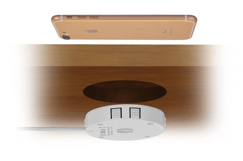 Custom 8mm Charging Distance Desktop Embedded Cellphone Fast Charger ...