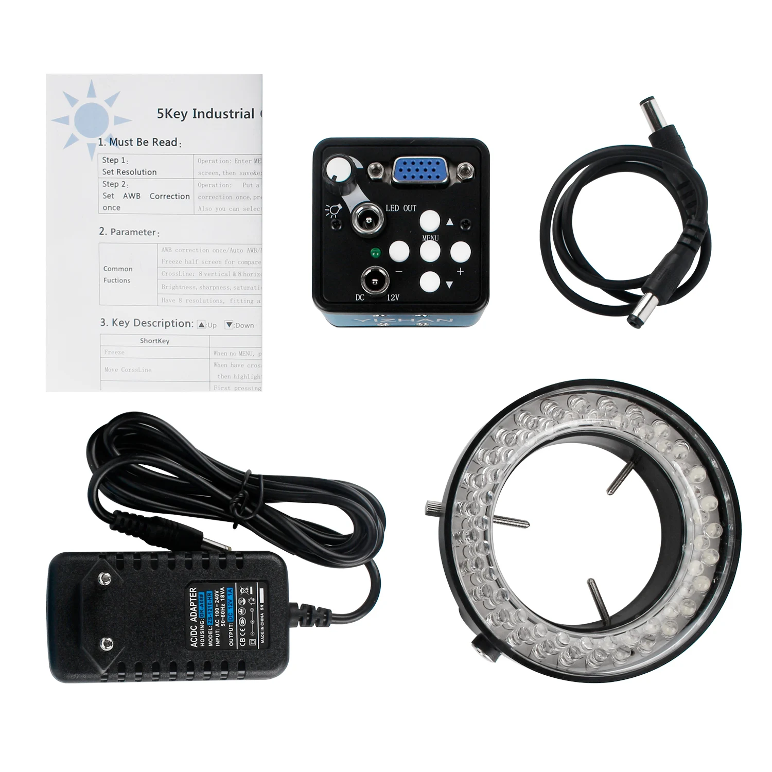 VGA Digital Microscope Camera 150X for Soldering & PCB Repair, OEM