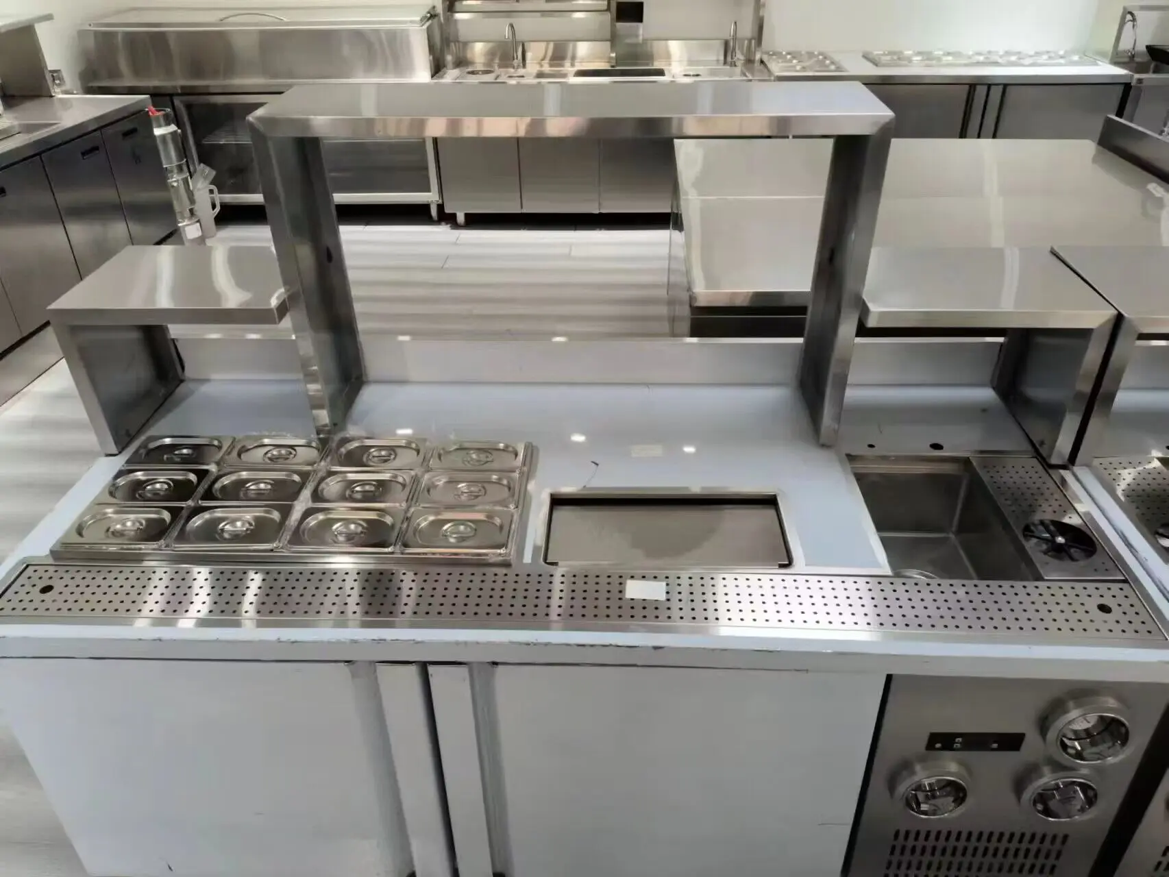 Custom Commercial Bubble Tea Counter - High Performance