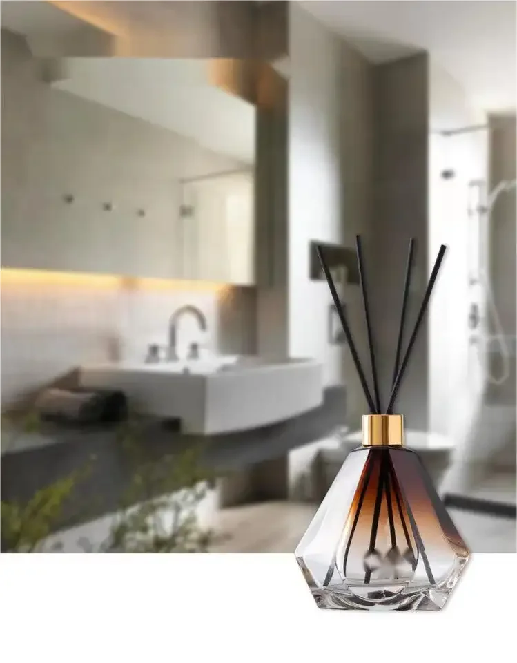 Luxury Crystal Glass 100ML Reeds Diffuser Fragrance Aromatherapy Bottle ...