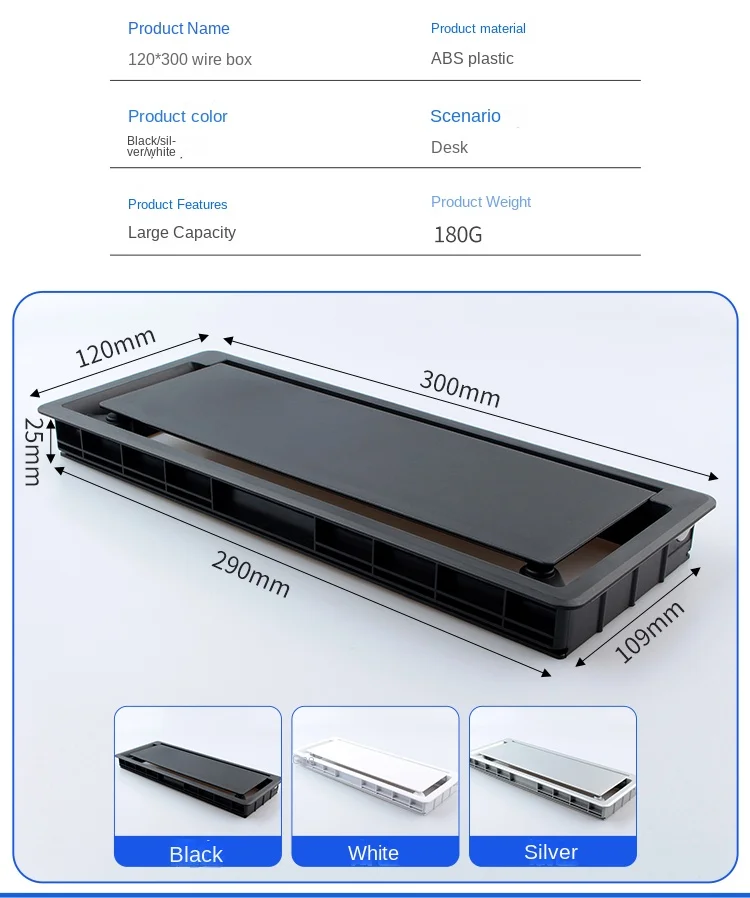 Multi-use Plastic Cable Hole Cover For Desk For Dining Bedroom Outdoor ...