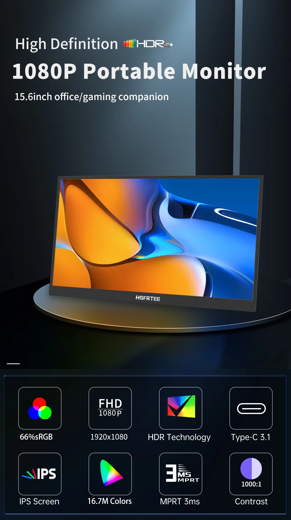 11 14 18.5 15.6" Monitors Portable The Portable Monitor Portable Touch ...