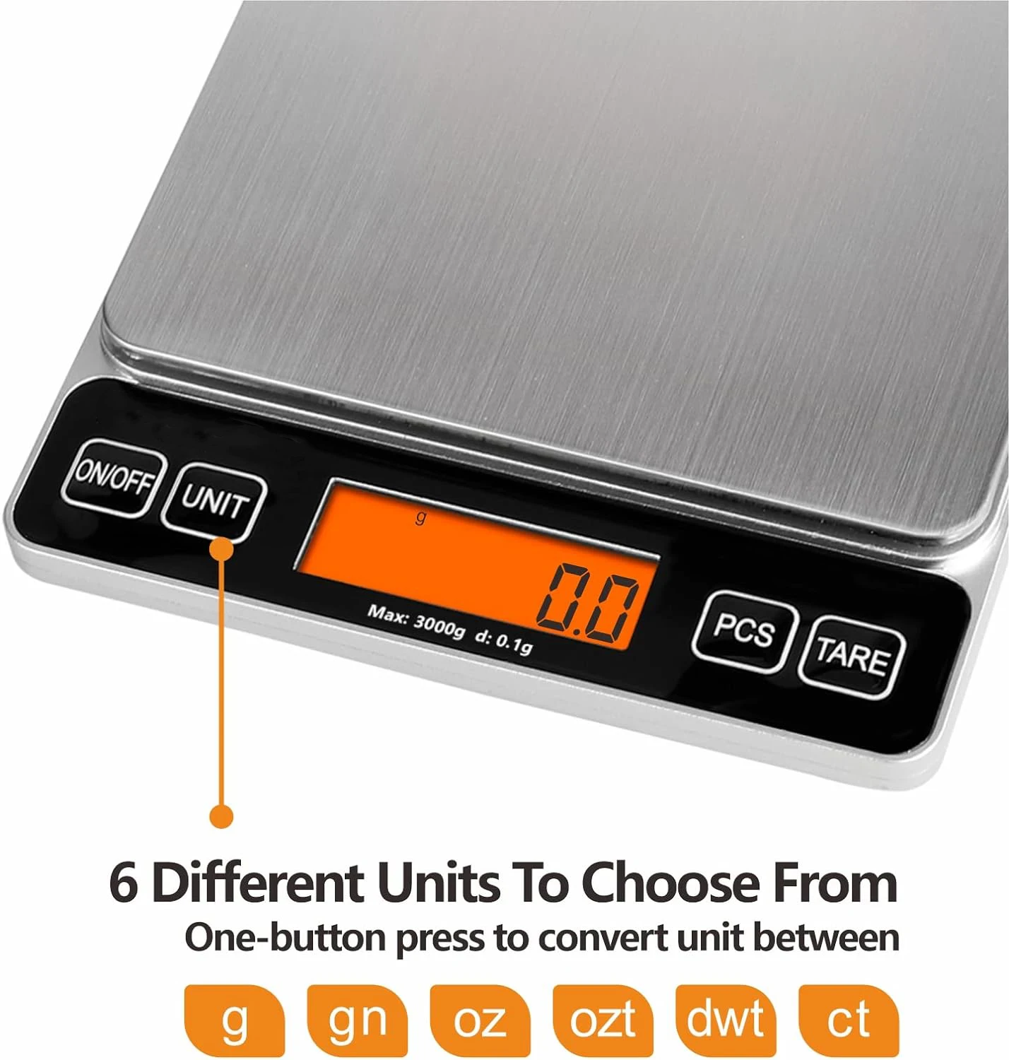 USB Powered Food Gram Scales with Two Weighing Trays Digital Kitchen ...