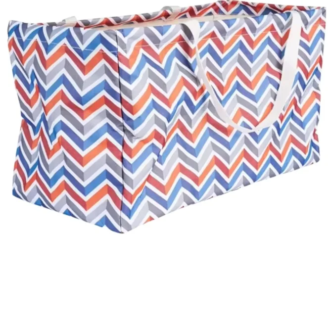 Canvas Utility Tote with Handles Bag , Rectangular Tote, Large Capacity ...