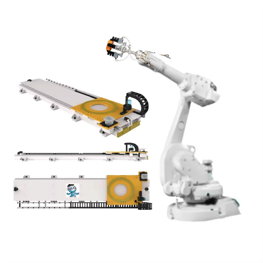 6 axis industrial robots arm IRB1600 with Soft electric gripper and GBS ...