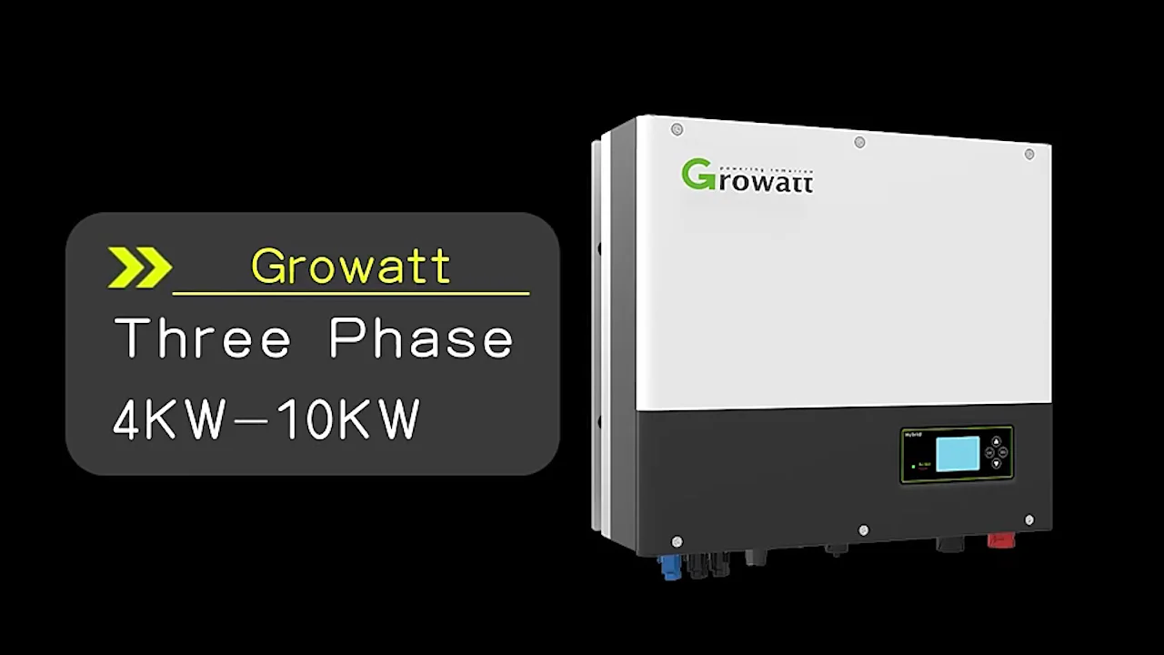 Growatt Sph10000tl3 Bh 10kw Three Phase Hybrid Inverter And High Voltage Lithium Solar Battery ...