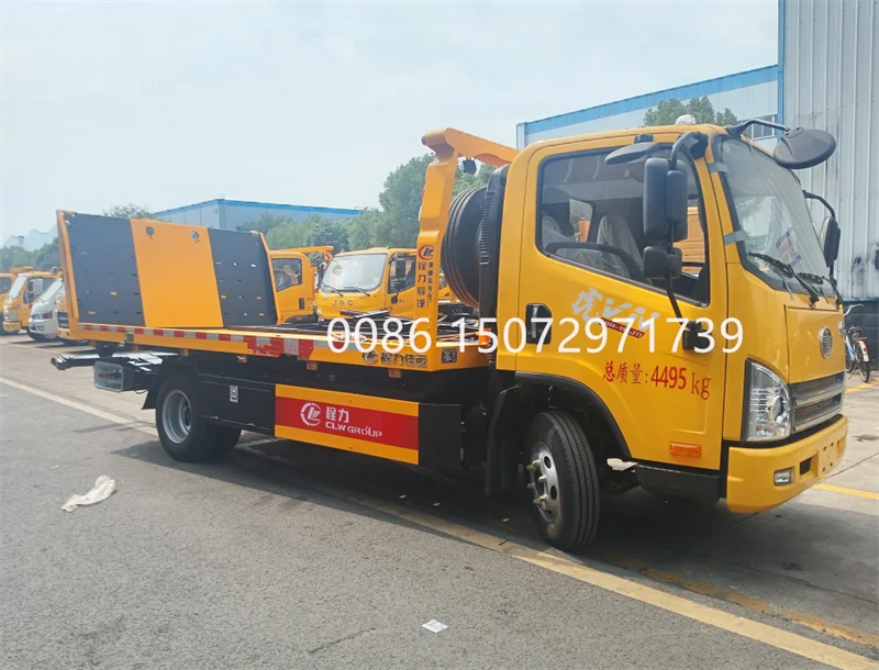 Tow Truck Wrecker With 360 Degree Rotation Crane 8 Ton Hydraulic Truck ...