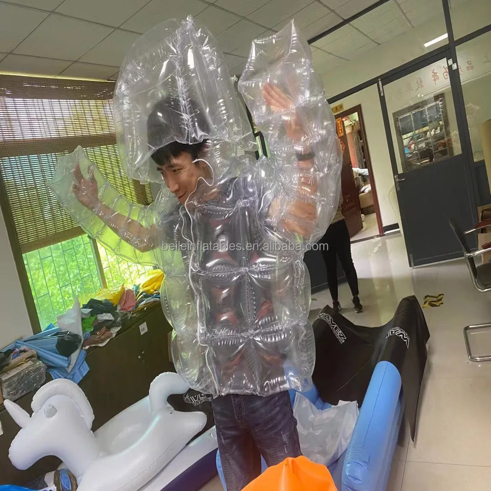 Hot Sale PVC Transparent Inflatable Jacket for Adults - Customizable ...