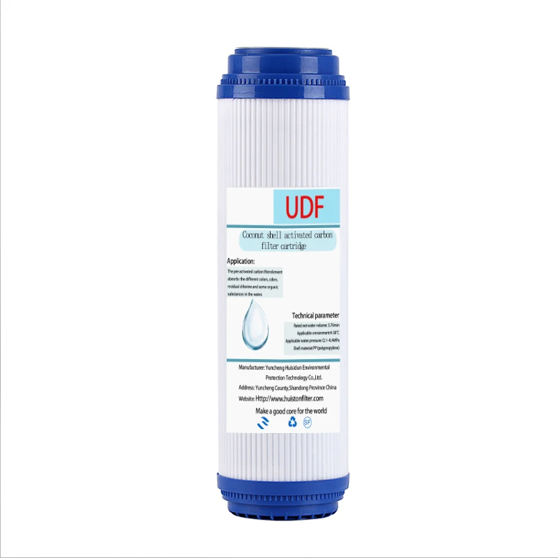 20*2.5*4.5 Inch UDF Activated Carbon Filter Element for Tap Water
